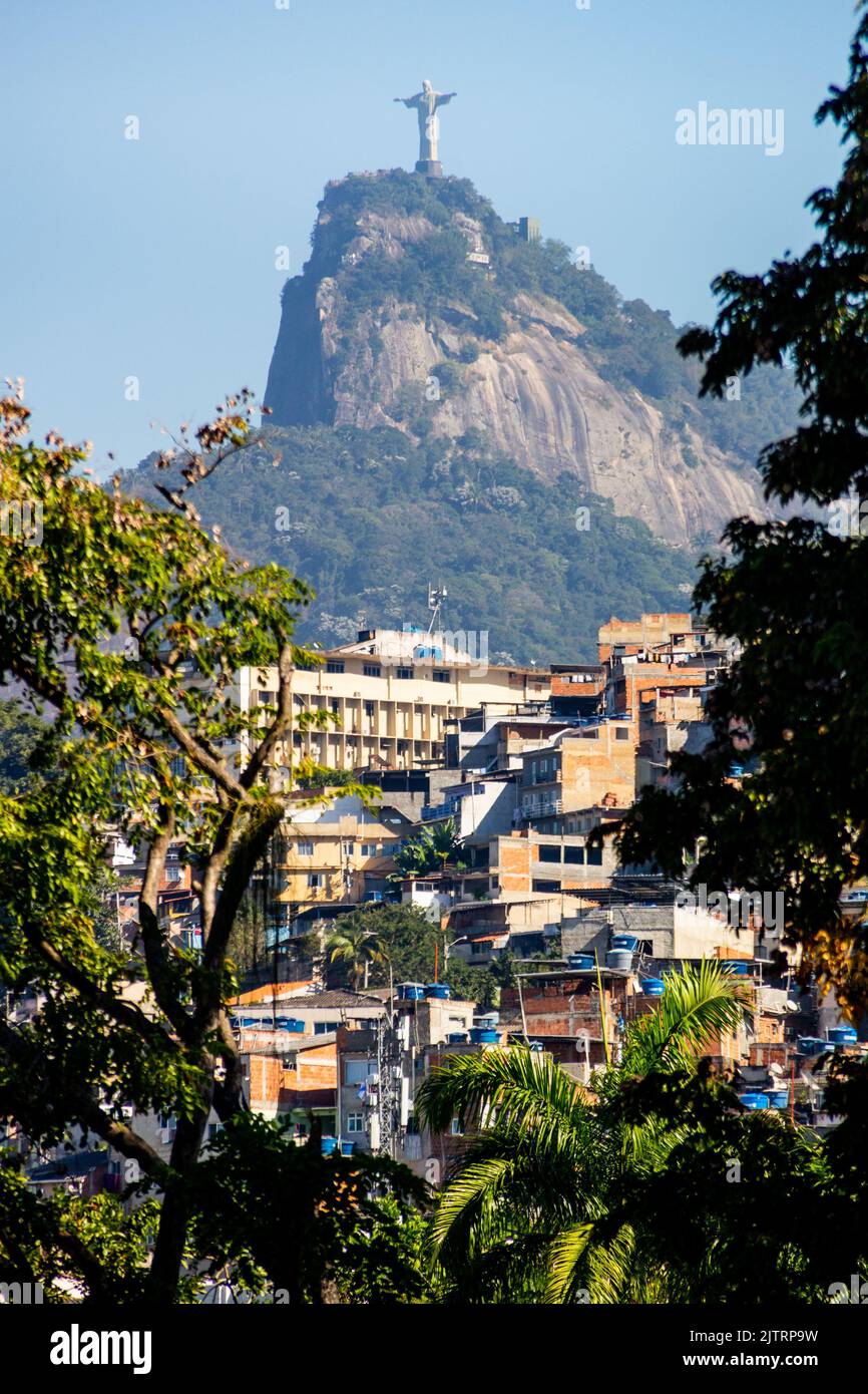 favela tavares bastos in Rio de Janeiro, Brazil -22 June 2020: favela ...