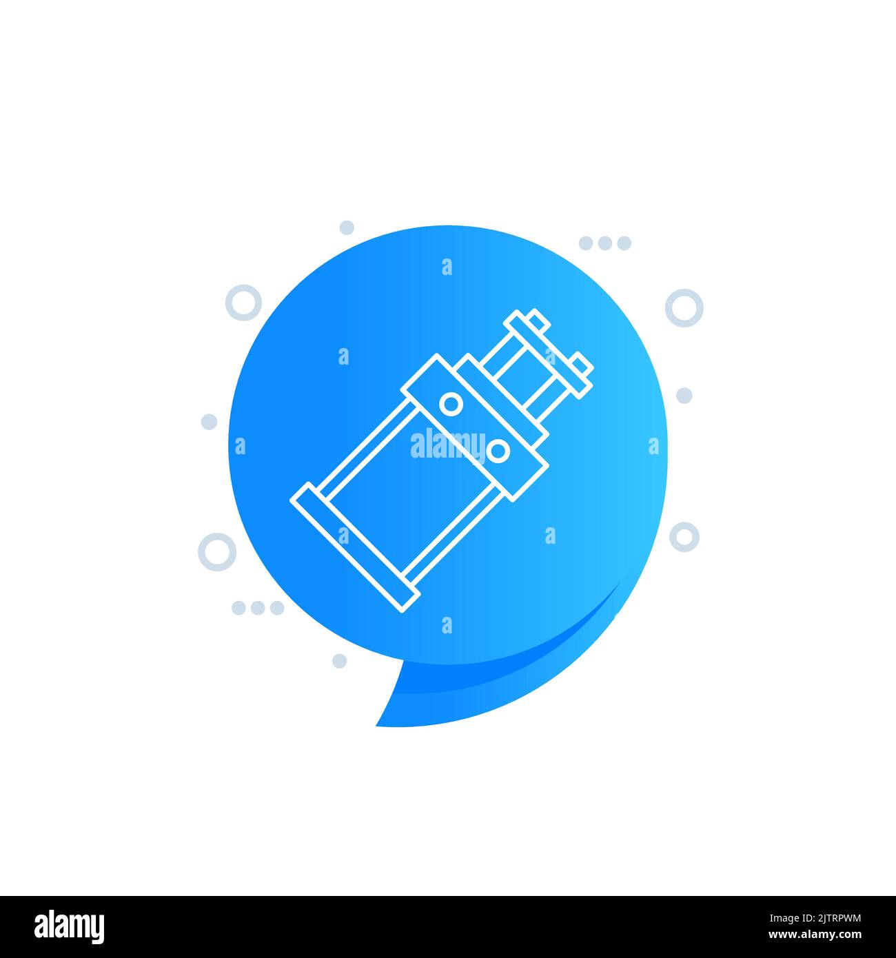 pneumatic cylinder line icon, vector art Stock Vector Image & Art - Alamy