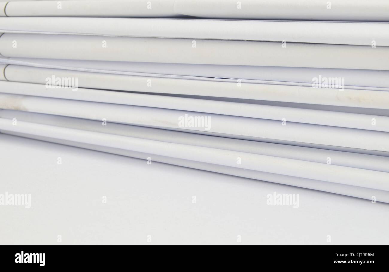 background with scattered overlay of crumpled papers Stock Photo - Alamy