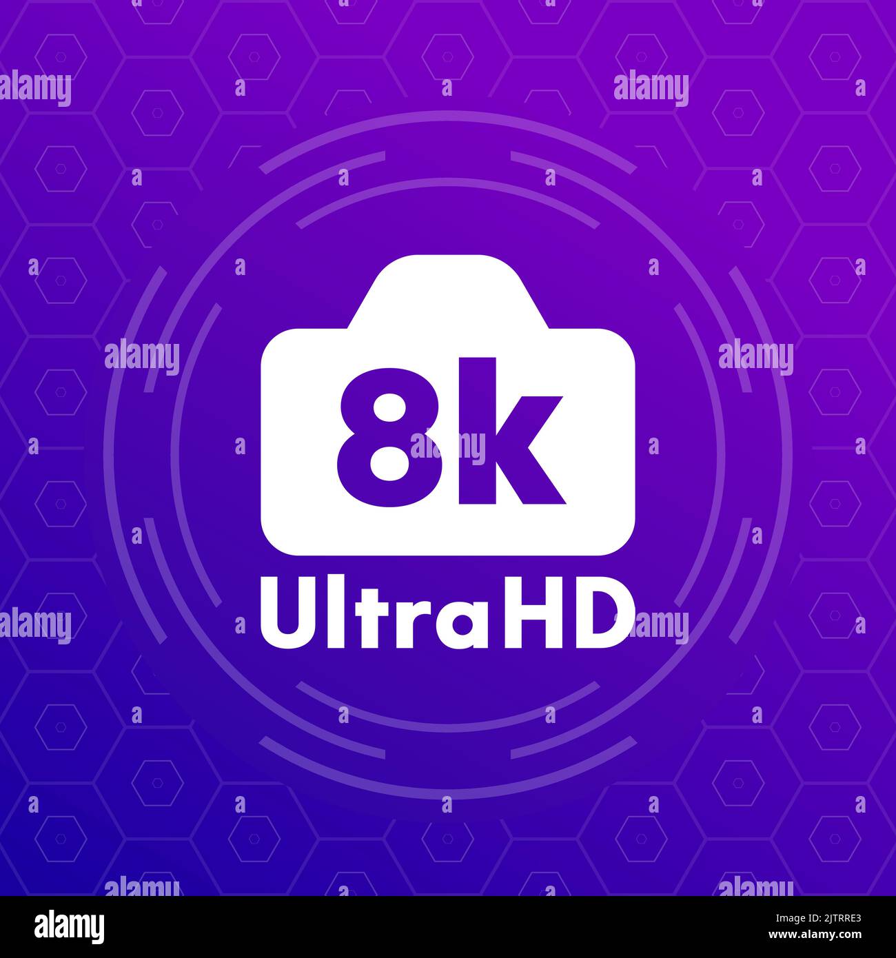 8k camera icon, Ultra HD video Stock Vector Image & Art - Alamy