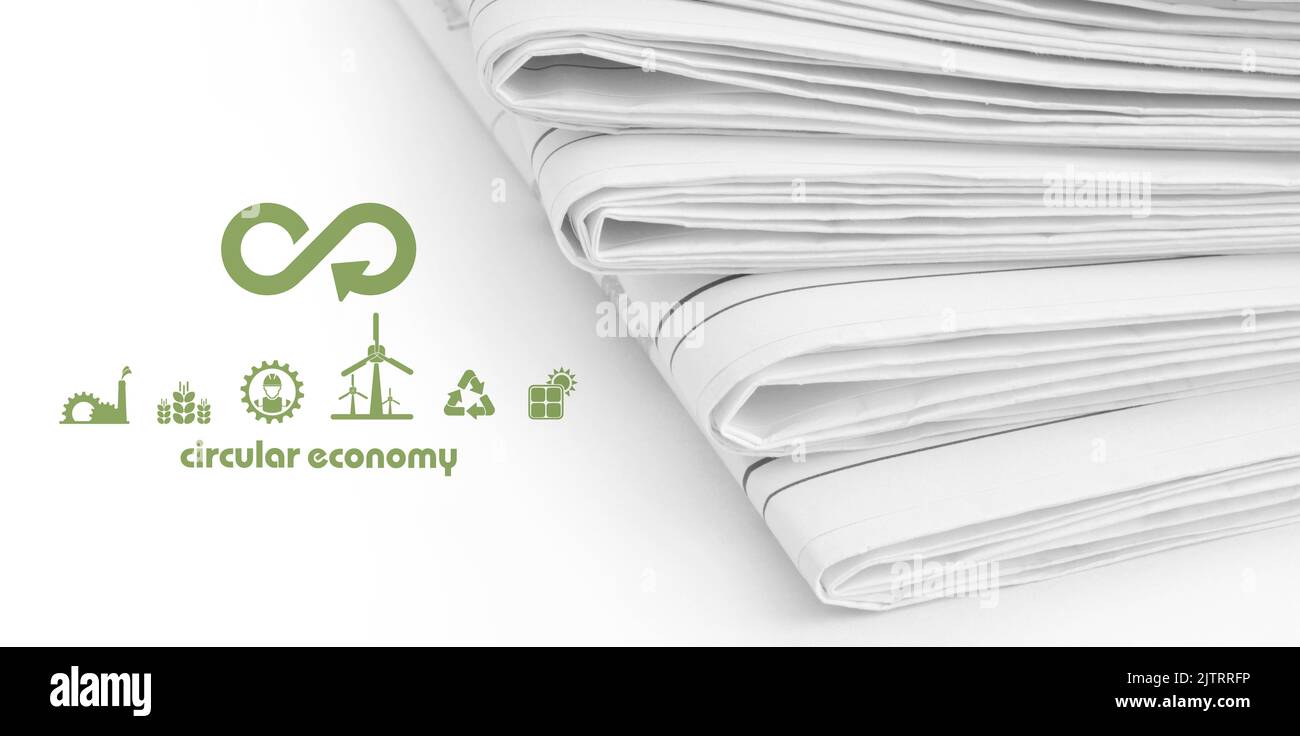 circular economy icons Stock Photo - Alamy