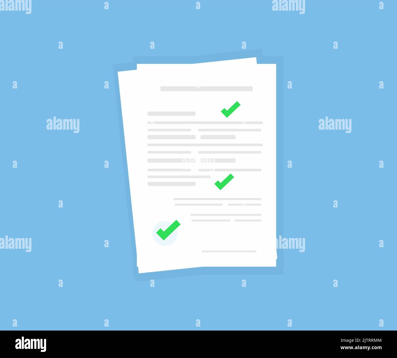 Document inspection or assessment evaluation logo design. Contract ...