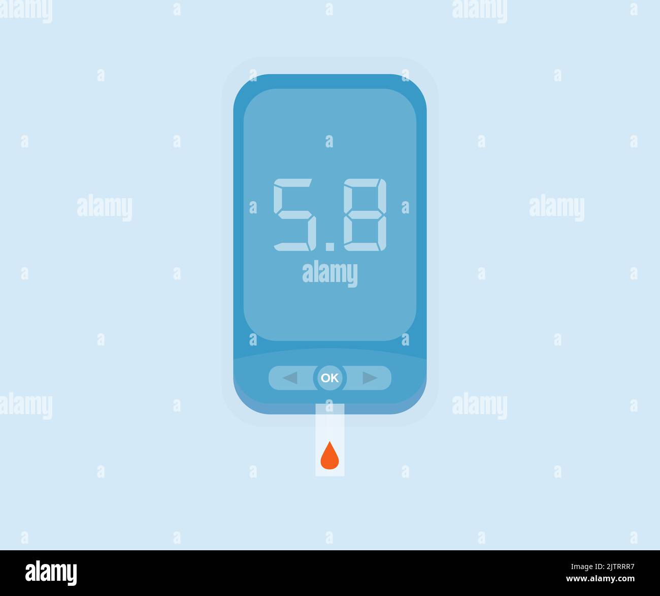 Checking glucose level Stock Vector Images - Alamy