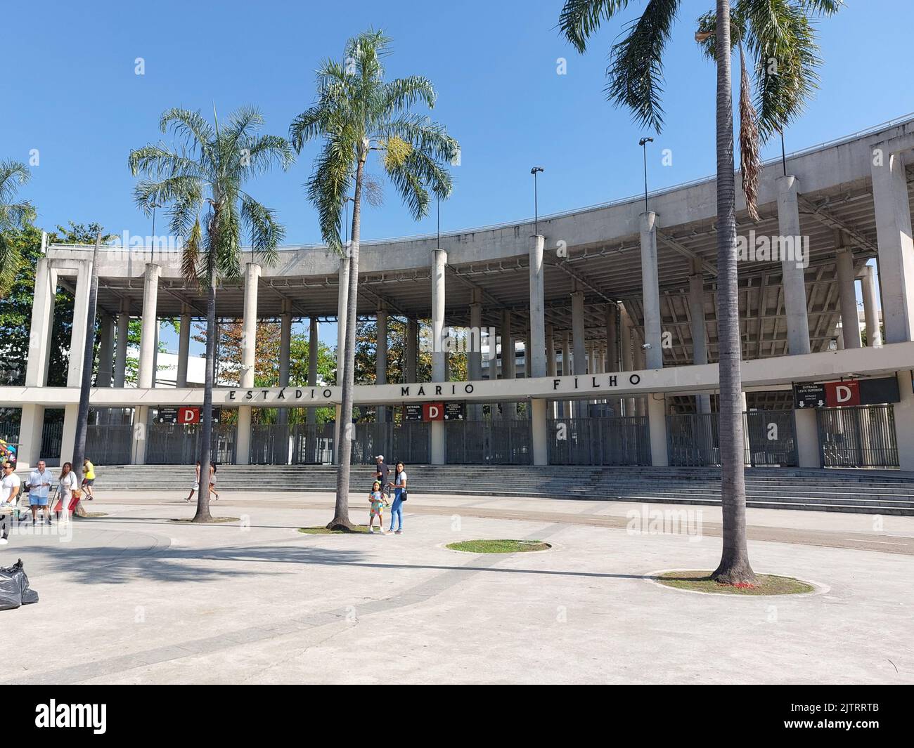 Rio De Janeiro, Brazil - august 1 2022 - Main facade of Maracana ...