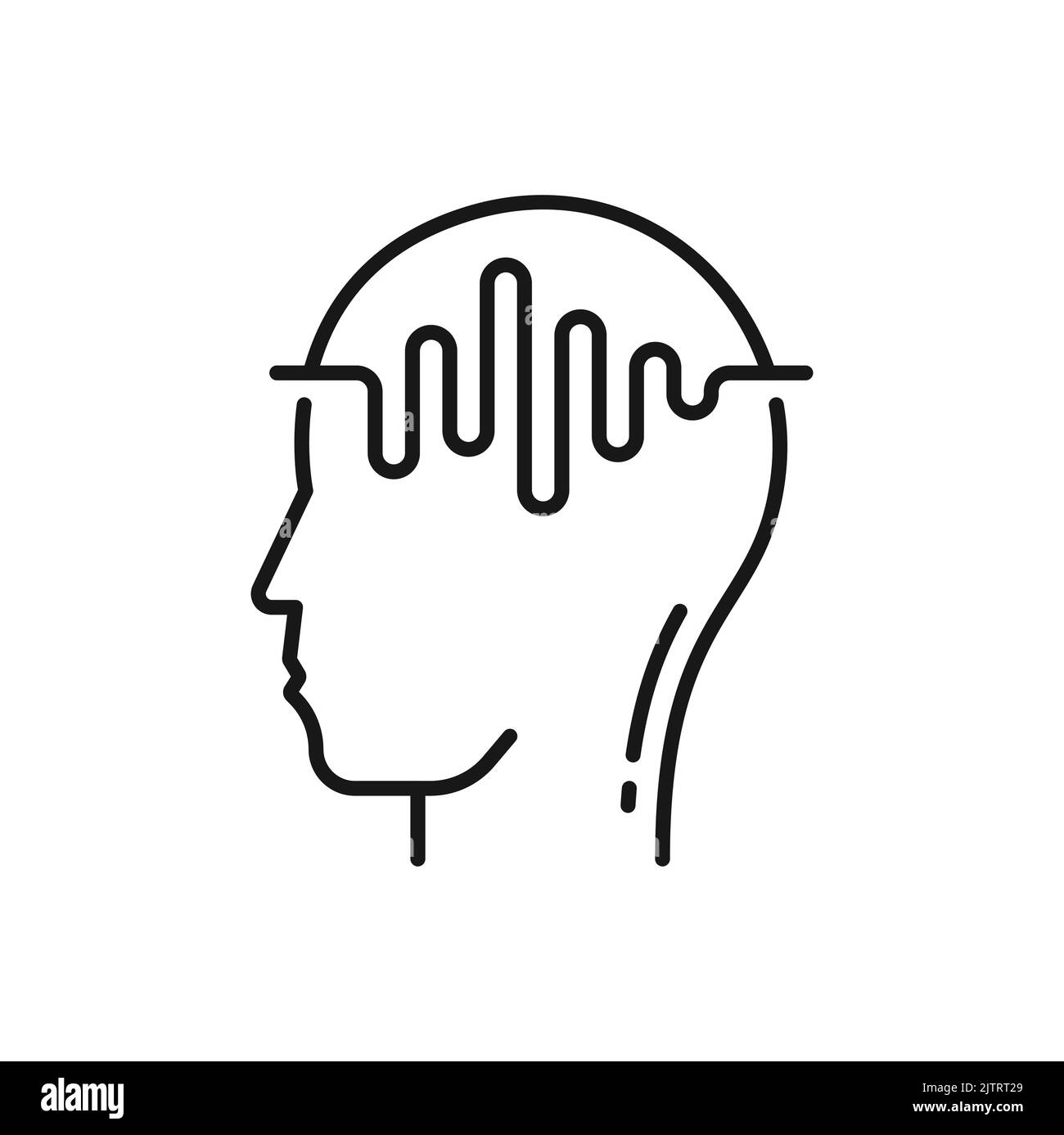 Brain computed tomography isolated outline icon. Vector medical tests ... Brain computed tomography isolated outline icon. Vector medical tests ...