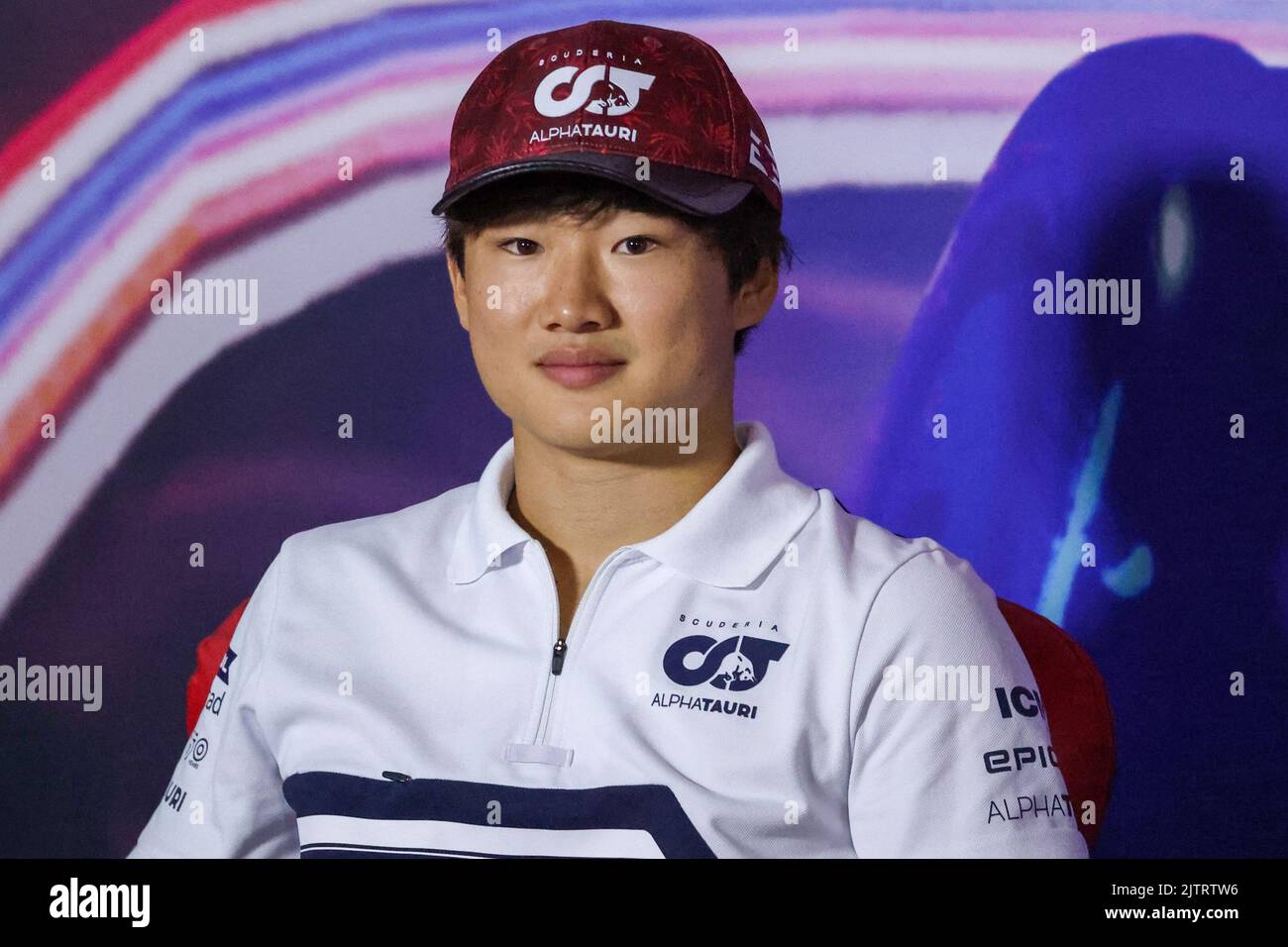ZANDVOORT, NETHERLANDS - SEPTEMBER 1: Yuki Tsunoda of Japan and ...
