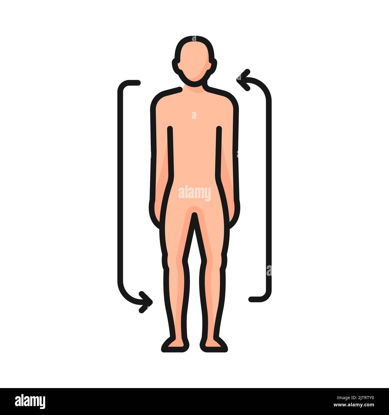 MRI scan diagnostics color icon, body radiology and CT screening vector ...