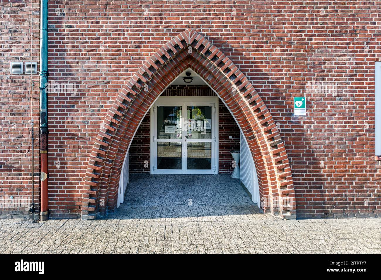 Cuxhaven town hall, side entrance to the immigration office Stock Photo ...