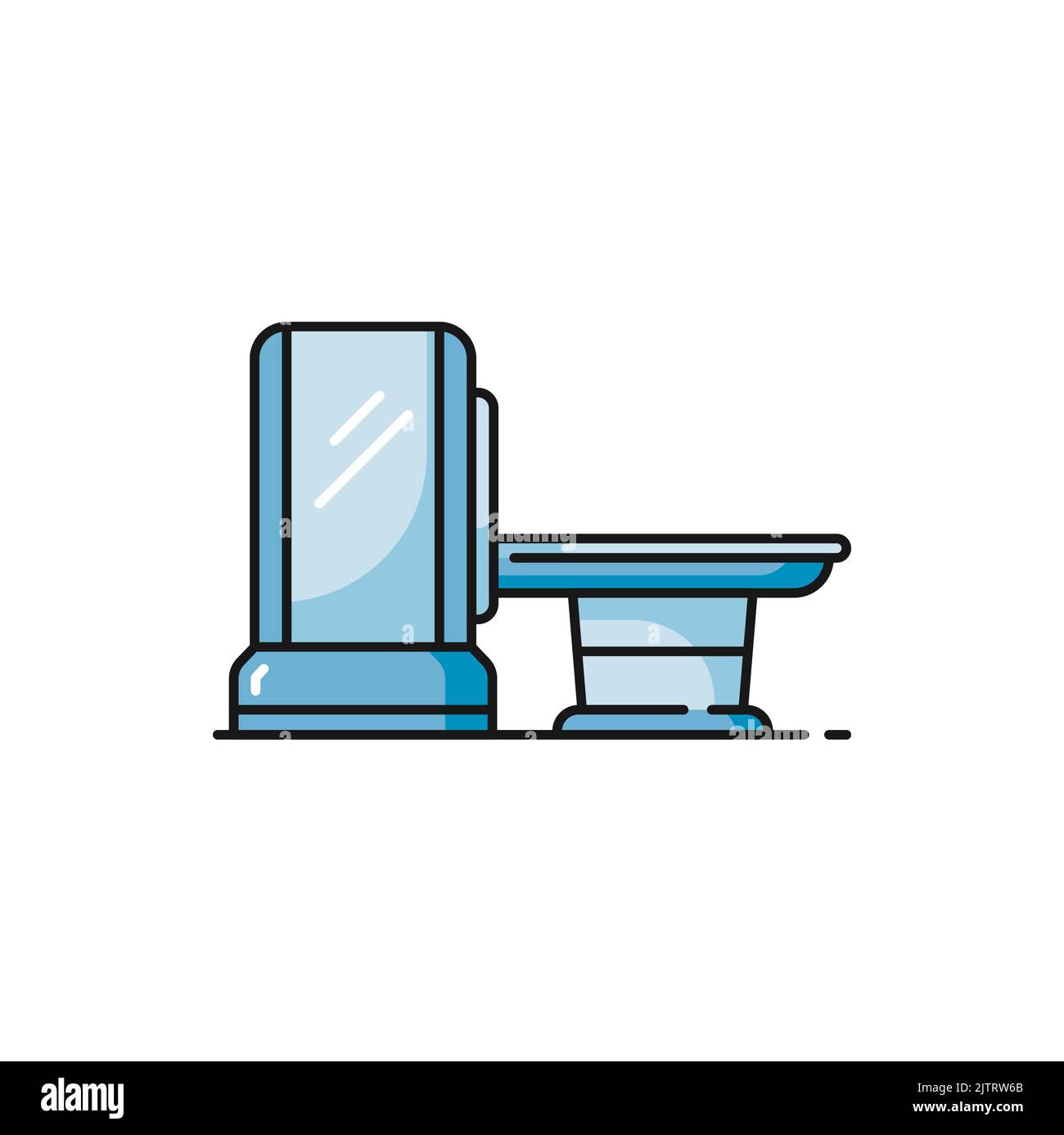 MRI scan, tomography diagnostic, radiology machine or CT scanner ...