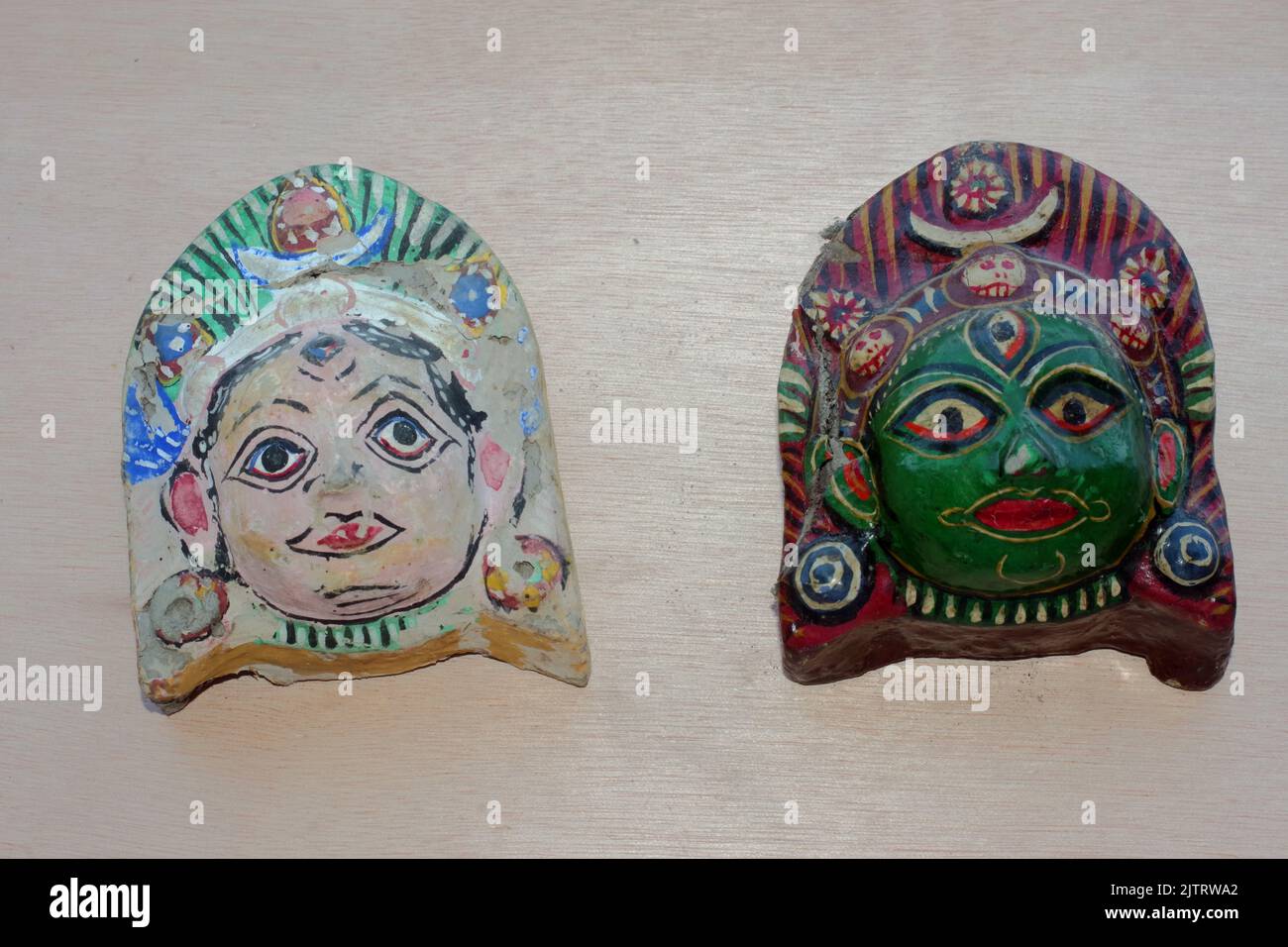 Nepalese handmade mask Stock Photo - Alamy