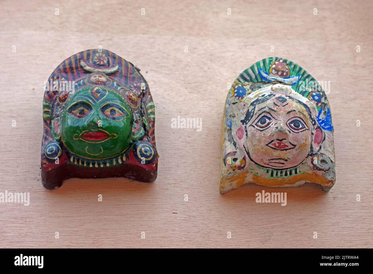 Nepalese handmade mask Stock Photo - Alamy