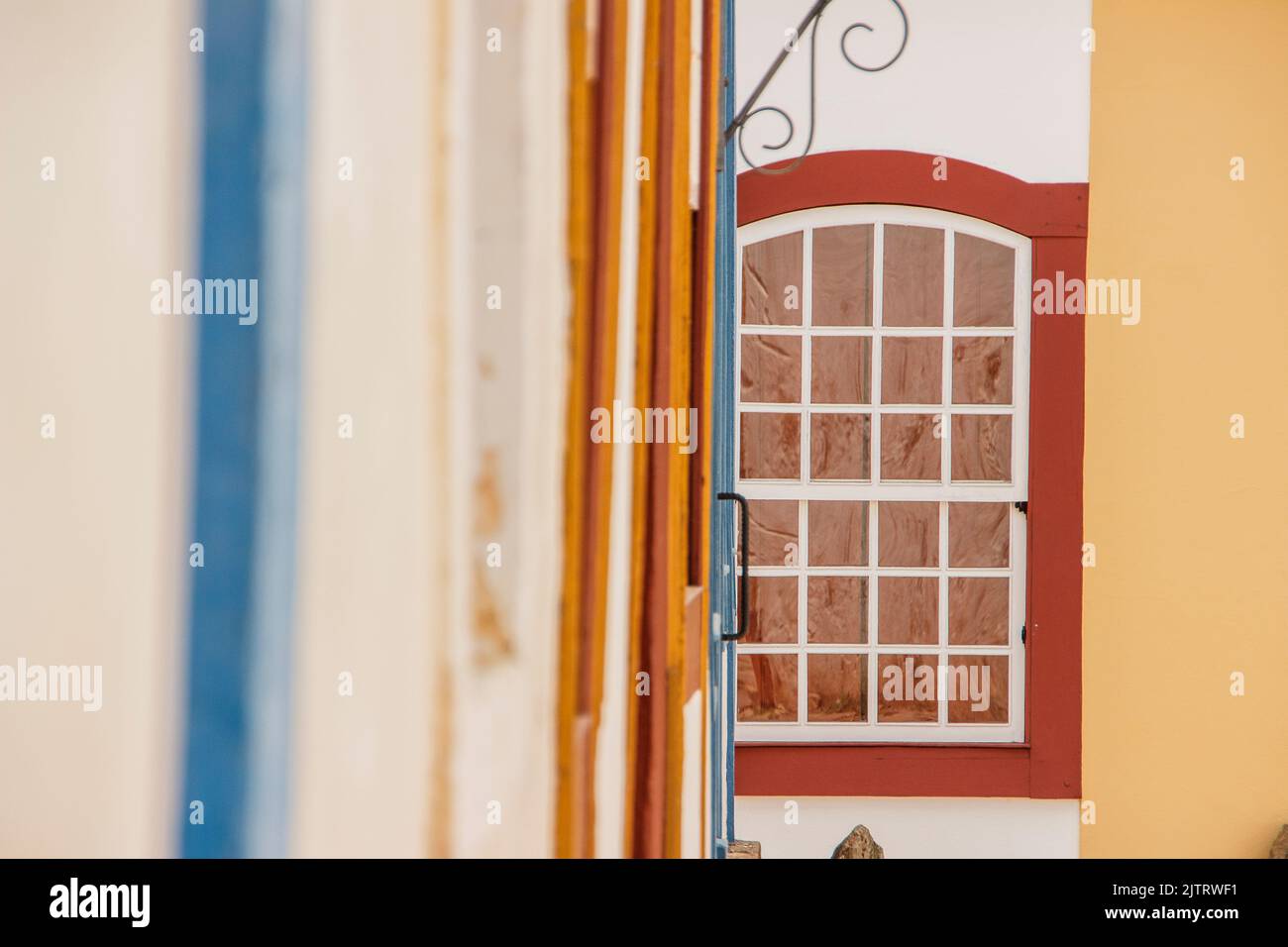typical window of the city of tiradentes in Minas Gerais, Brazil ...