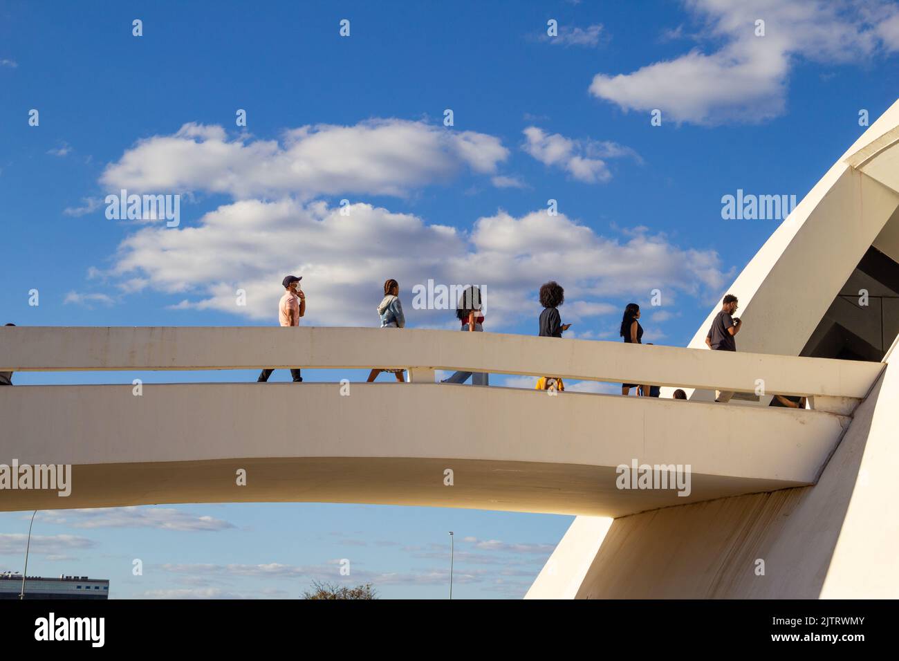 Brasília, Federal District, Brazil – July 23, 2022: Some people walking ...