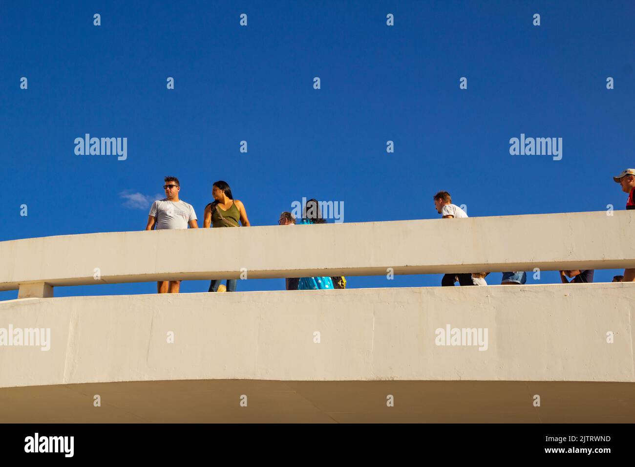 Brasília, Federal District, Brazil – July 23, 2022: Some people walking ...