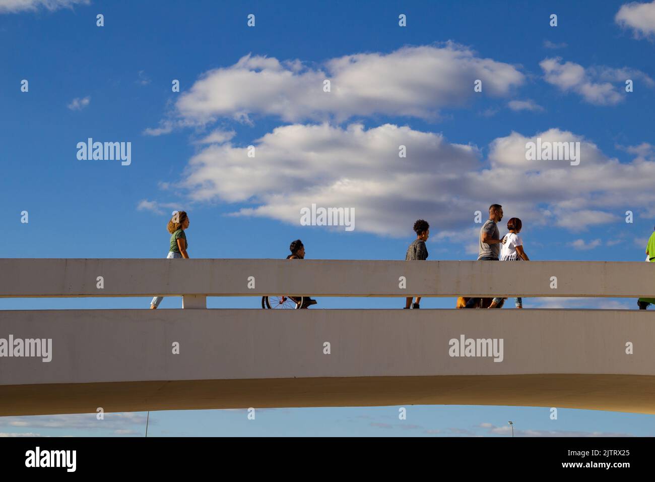 Brasília, Federal District, Brazil – July 23, 2022: Some people walking ...