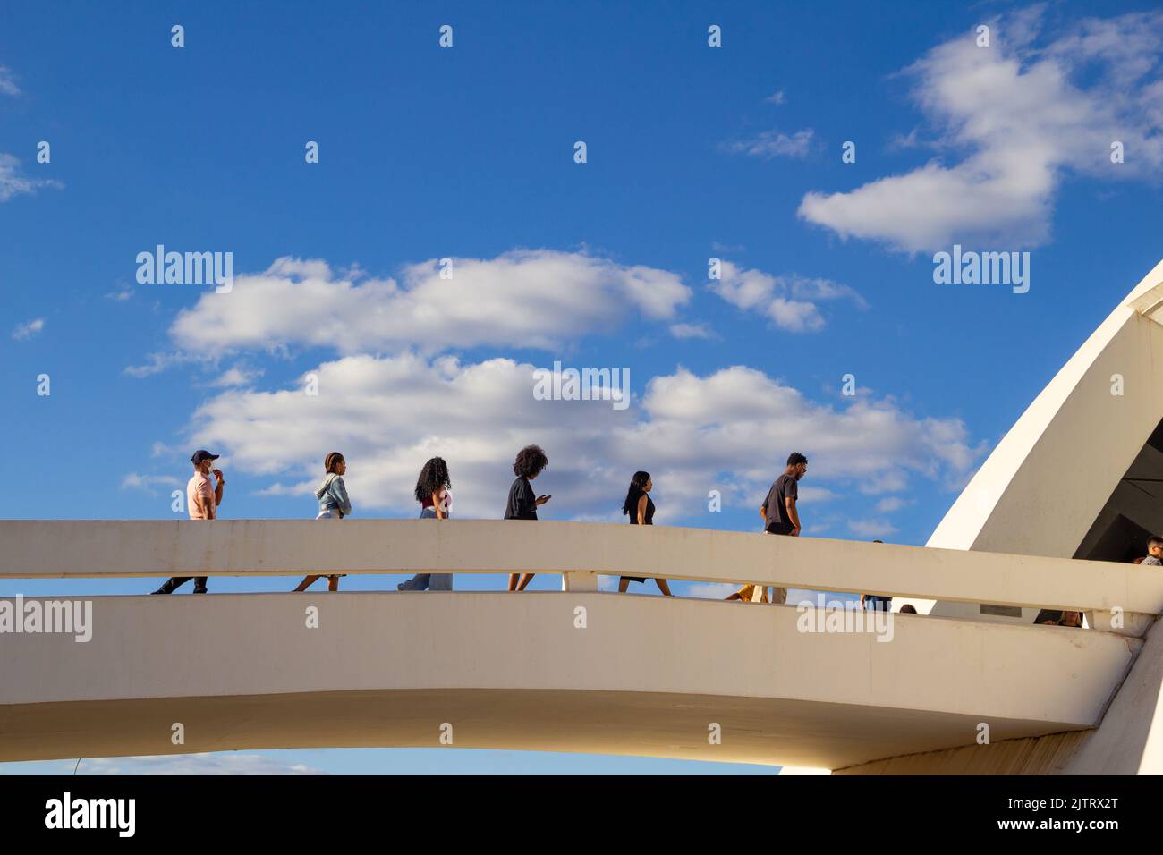 Brasília, Federal District, Brazil – July 23, 2022: Some people walking ...