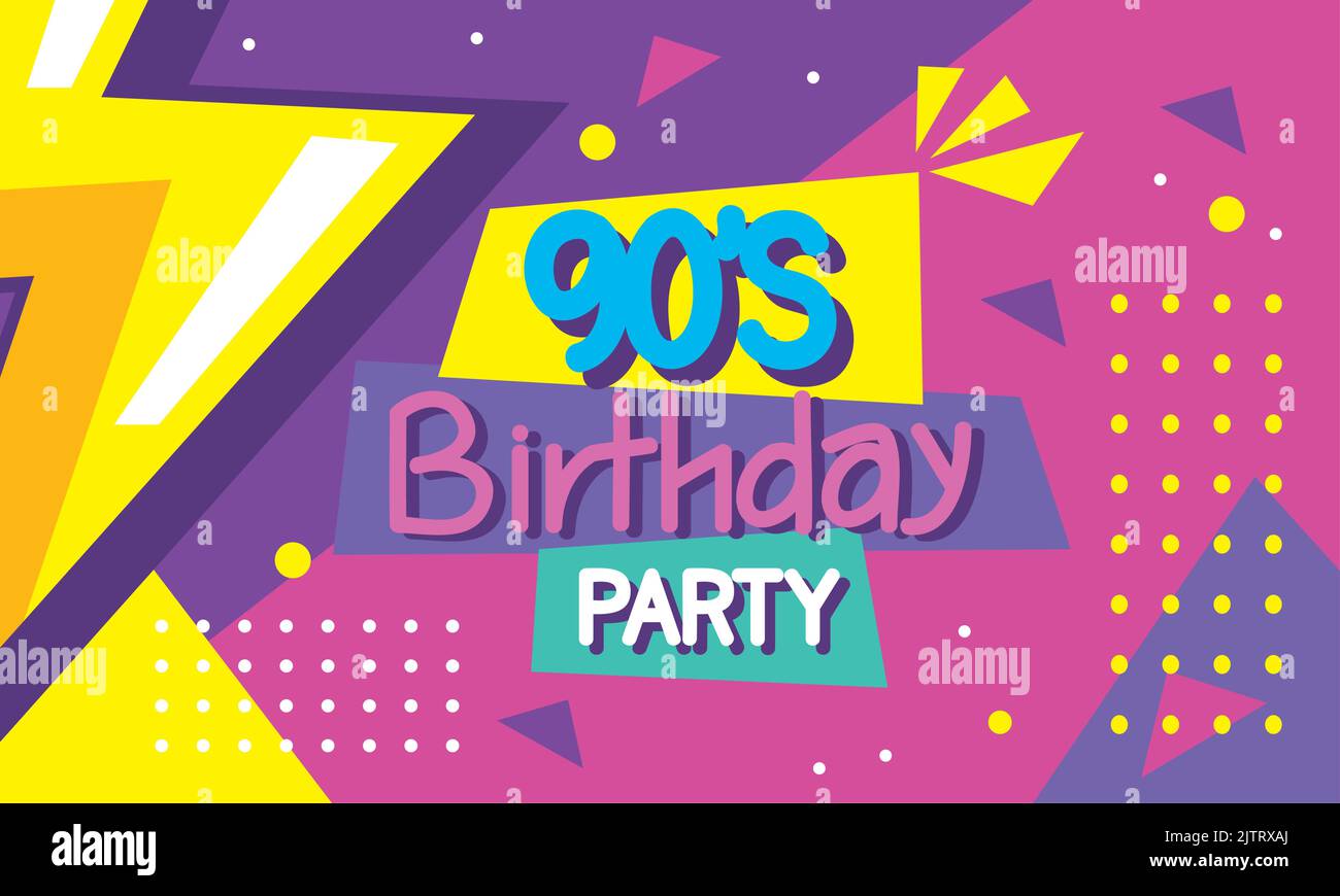 90 birthday party with ray Stock Vector Image & Art - Alamy