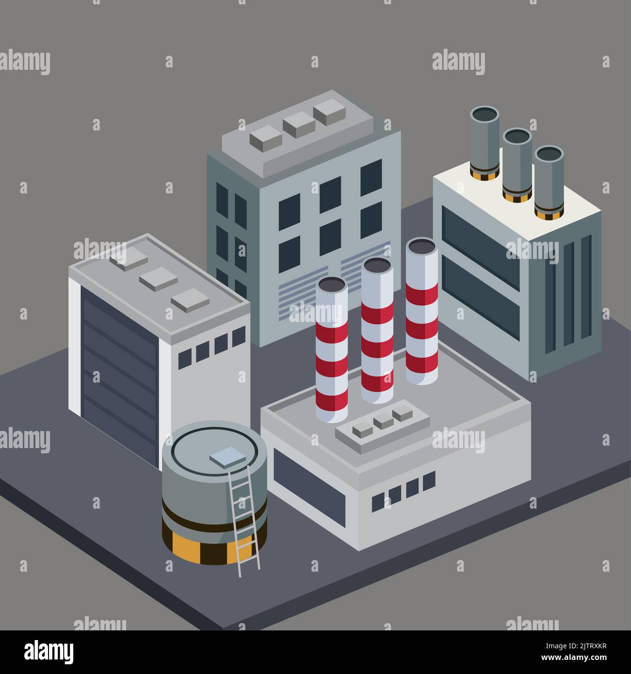 isometric plant with tank Stock Vector Image & Art - Alamy