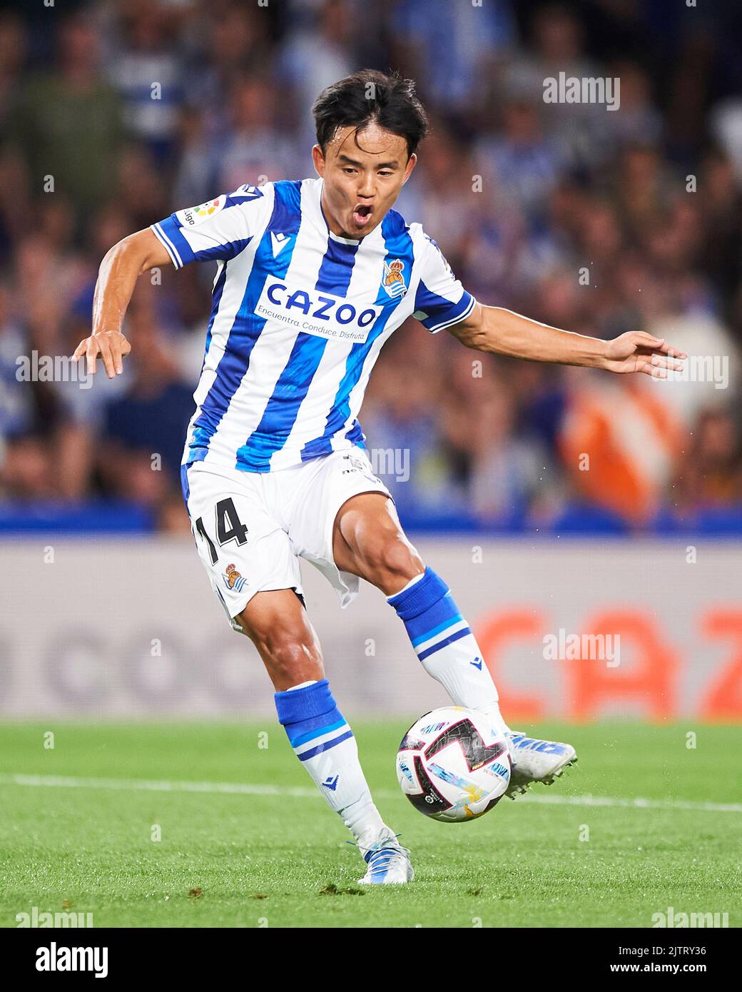 Takefusa Kubo of Real Sociedad (Photo by pressinphoto/Sipa USA Stock ...