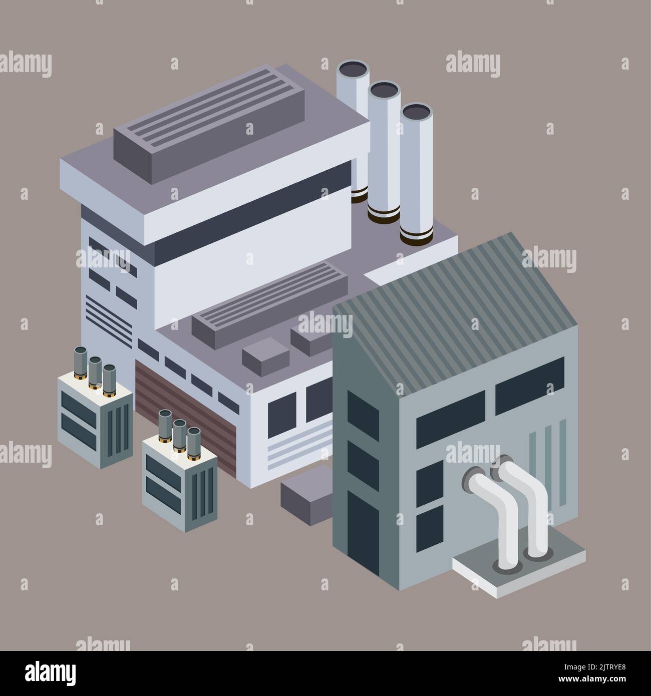 isometric buildings gray color Stock Vector Image & Art - Alamy