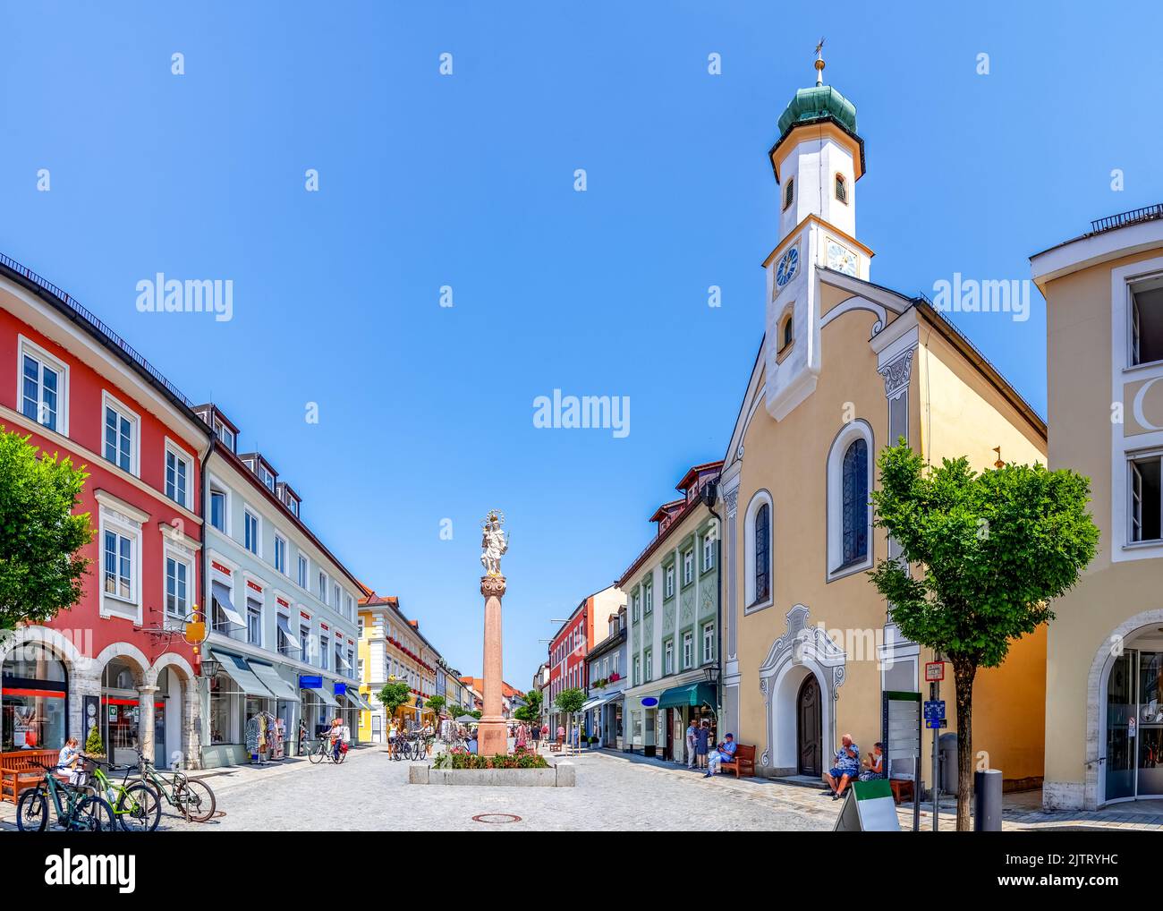 Historical city of Murnau am Staffelsee, Germany Stock Photo - Alamy