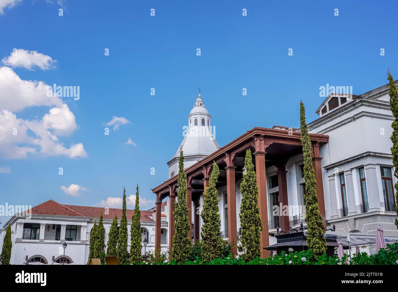 Beautiful aerial view of Plaza Cayala in Guatemala City Stock Photo - Alamy