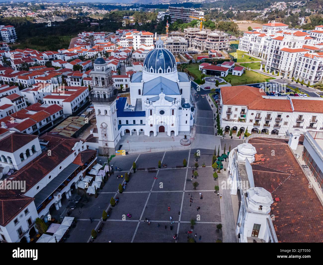Beautiful aerial view of Plaza Cayala in Guatemala City Stock Photo - Alamy
