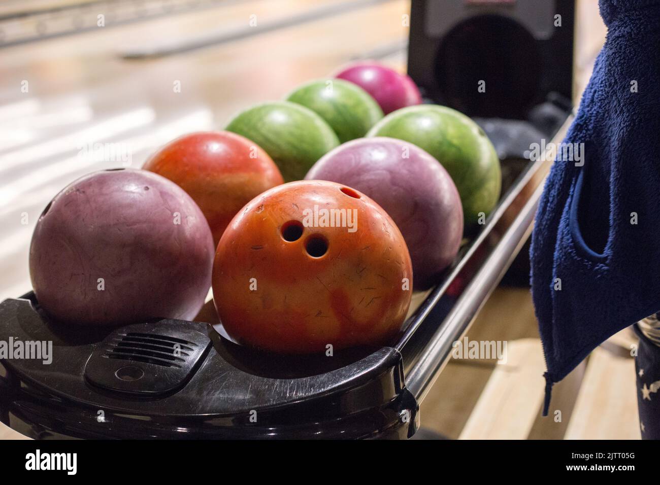 bowling ball on a court in Rio de Janeiro Stock Photo - Alamy