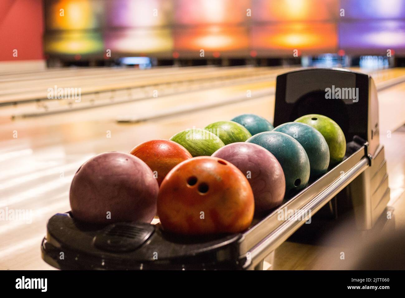 bowling ball on a court in Rio de Janeiro Stock Photo - Alamy