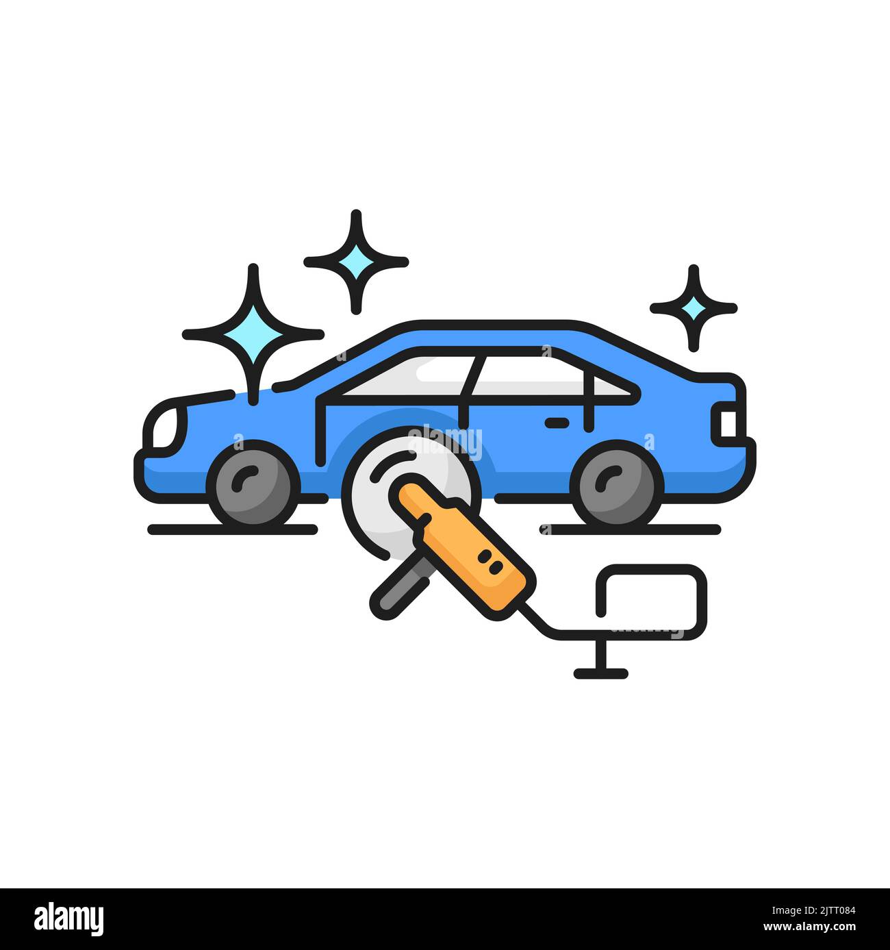 Car detailing polishing Stock Vector Images - Alamy