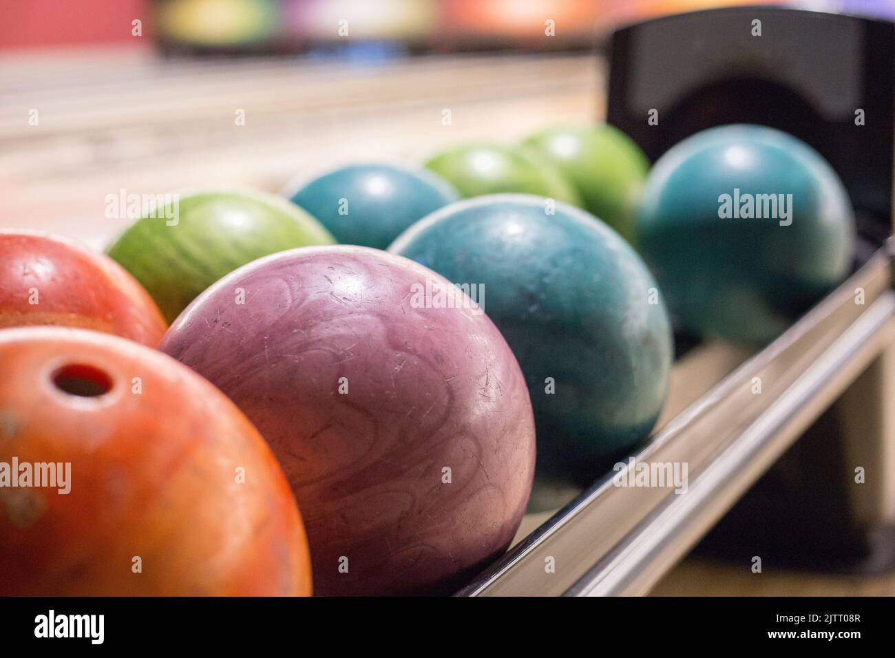bowling ball on a court in Rio de Janeiro Stock Photo - Alamy