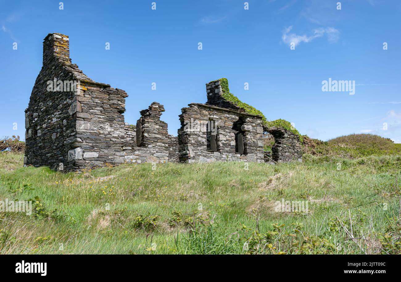 Derelict Famine Cottage in County Cork Ireland Stock Photo - Alamy