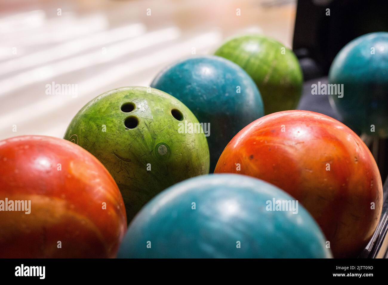 bowling ball on a court in Rio de Janeiro Stock Photo - Alamy