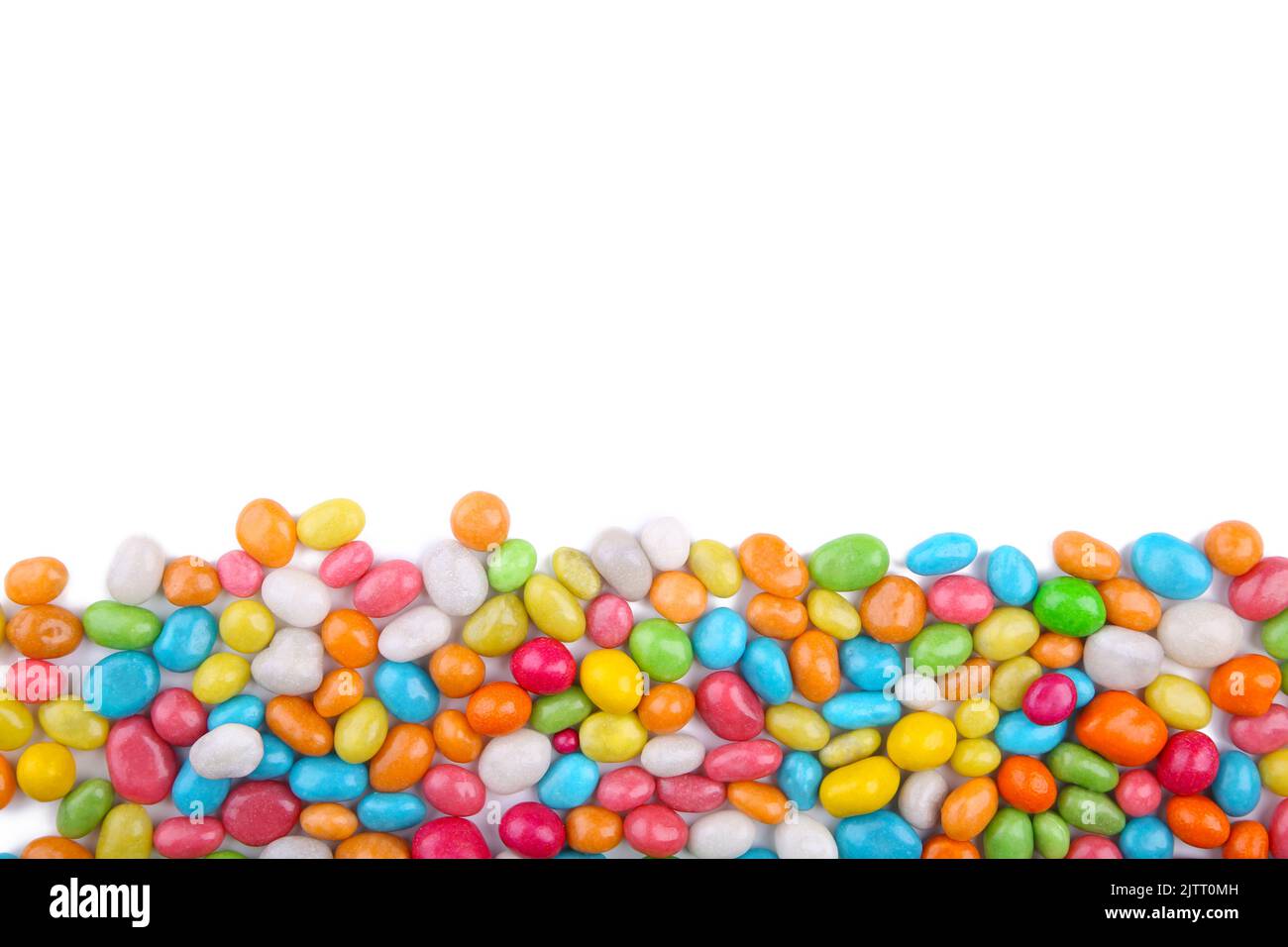 Different colored round candy isolated on white background Stock Photo ...