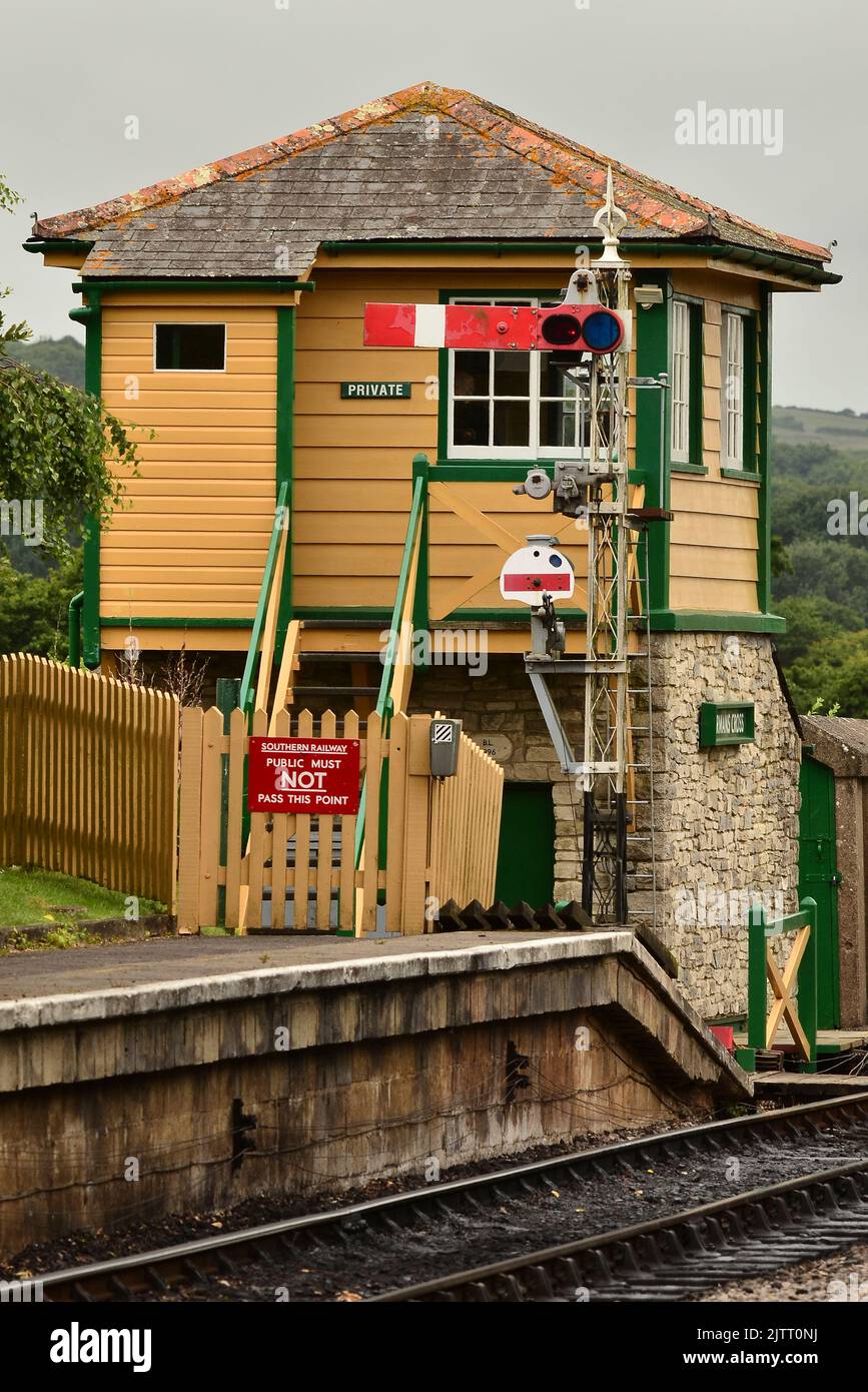 Harman's Cross station on the Swanage steam railway, Dorset, UK Stock ...