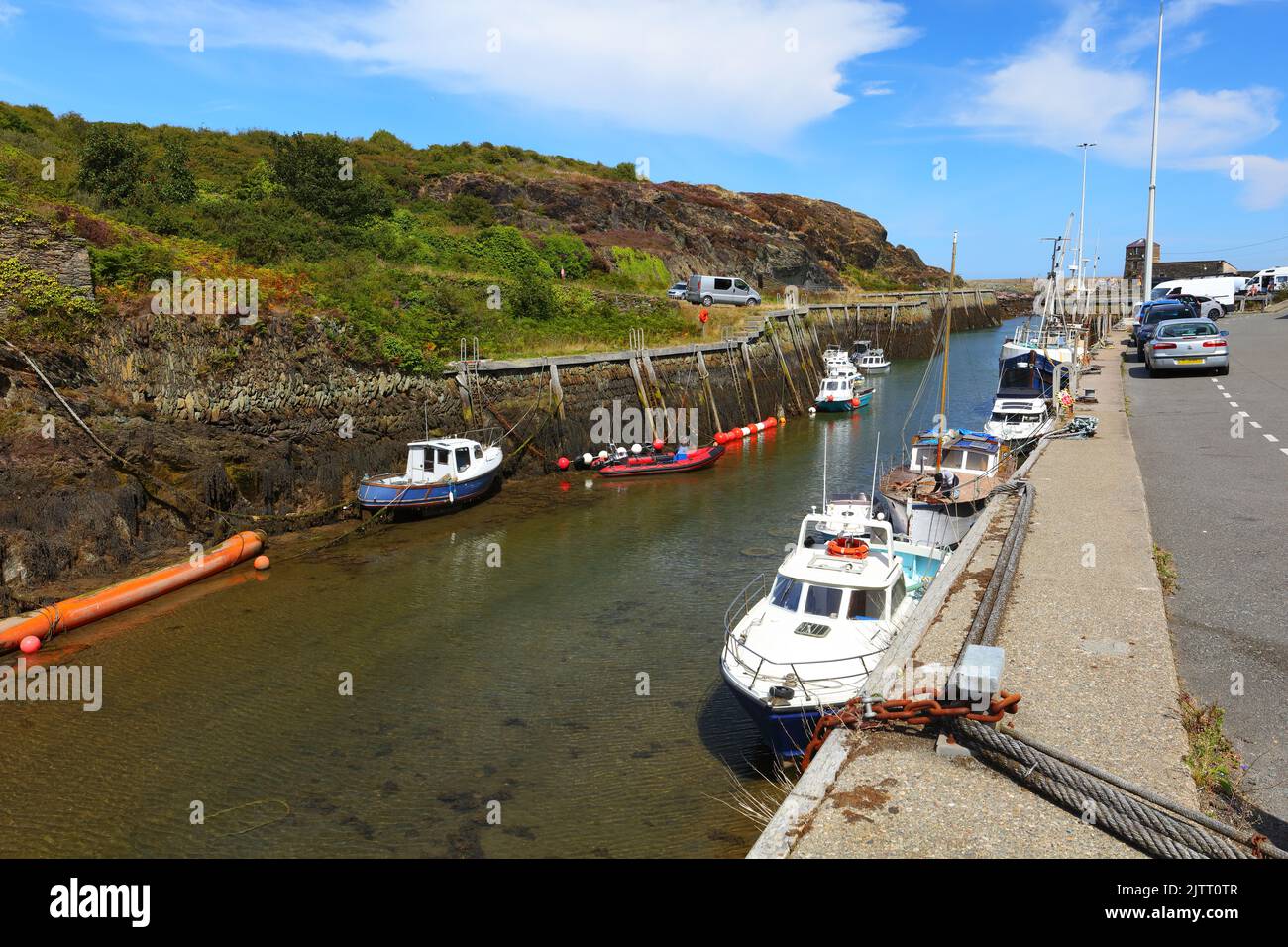Amlwch Port on a Sunny Summer Afternoon. Anglesey, North Wales, UK ...