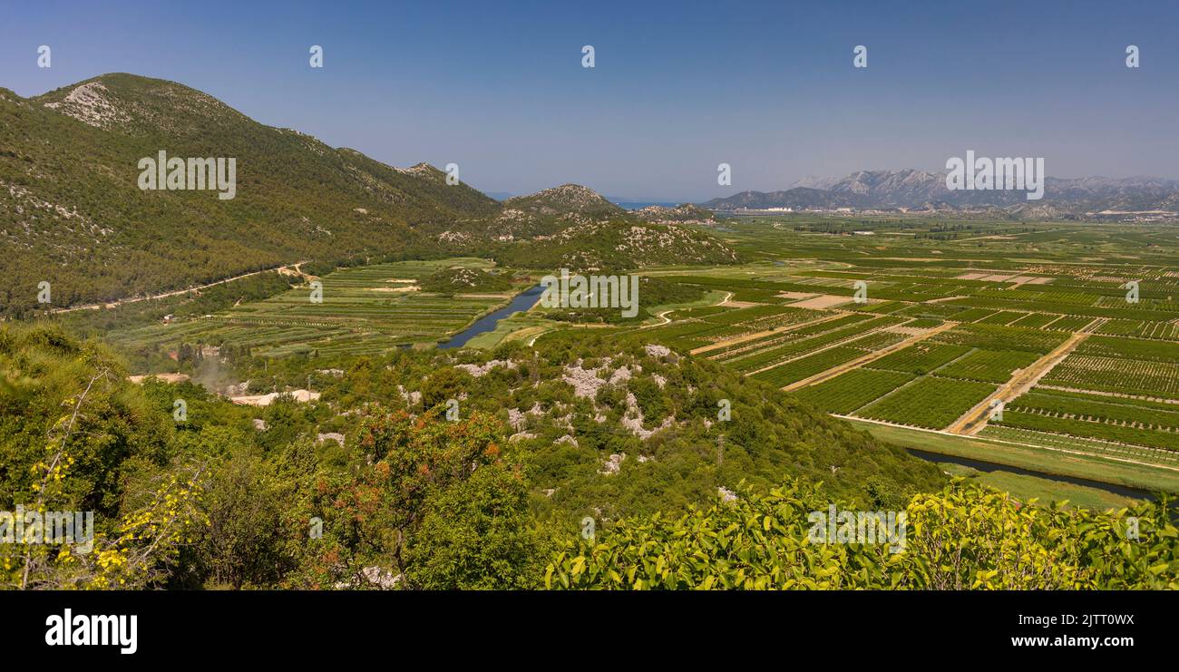 OPUZEN, NERETVA VALLEY, CROATIA, EUROPE - Agriculture and irrigation ...