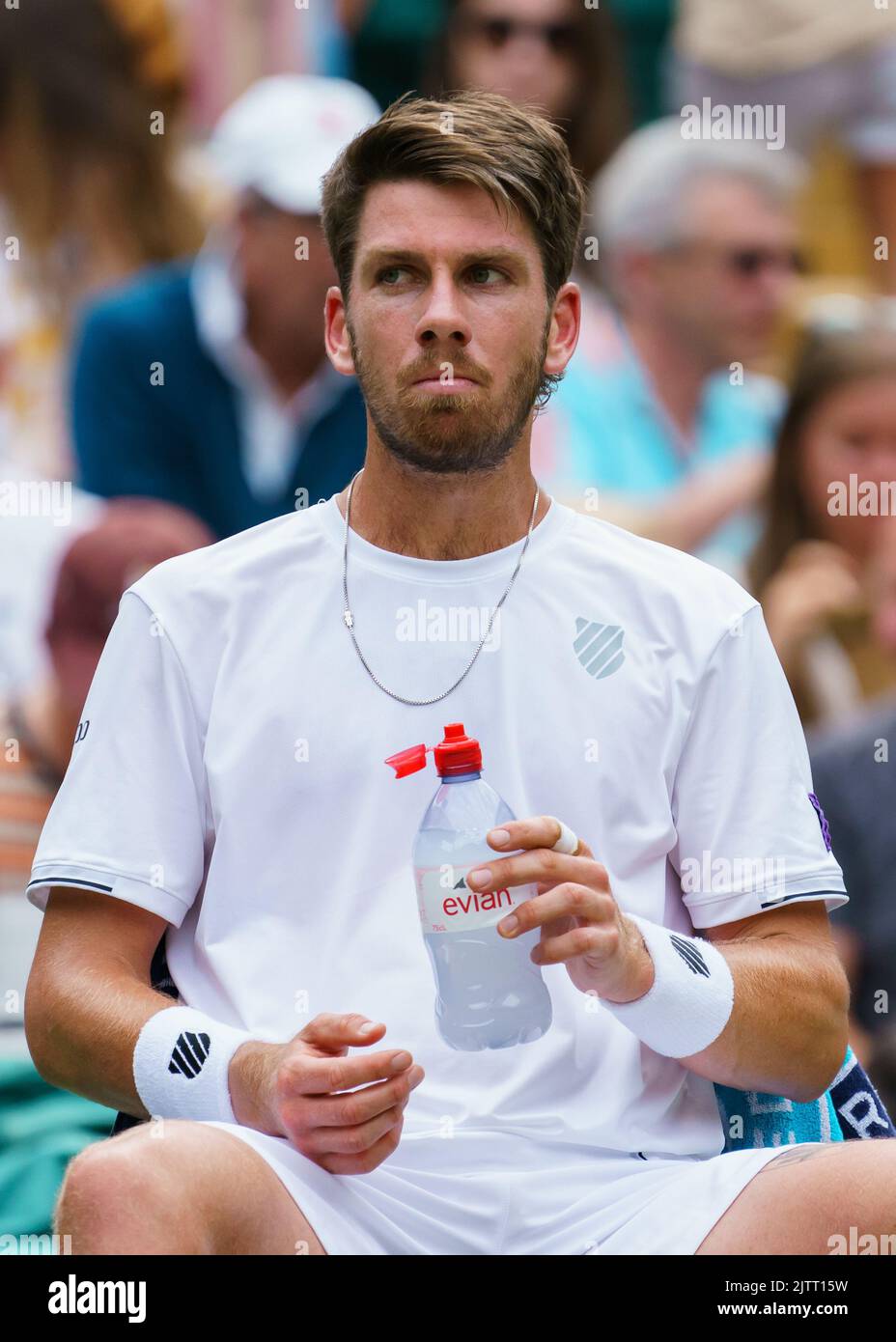 Cameron Norrie of GB in action on No.1 Court at The Championships 2022 ...