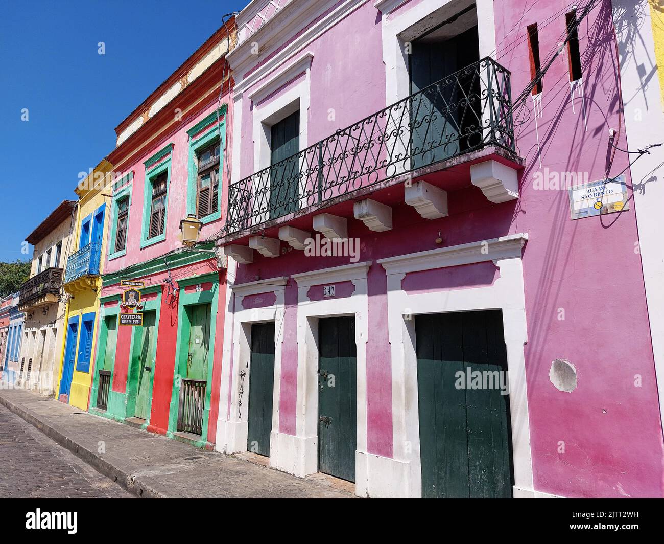 Olinda, Brazil - august 11 2022 - The historic streets of Olinda in ...