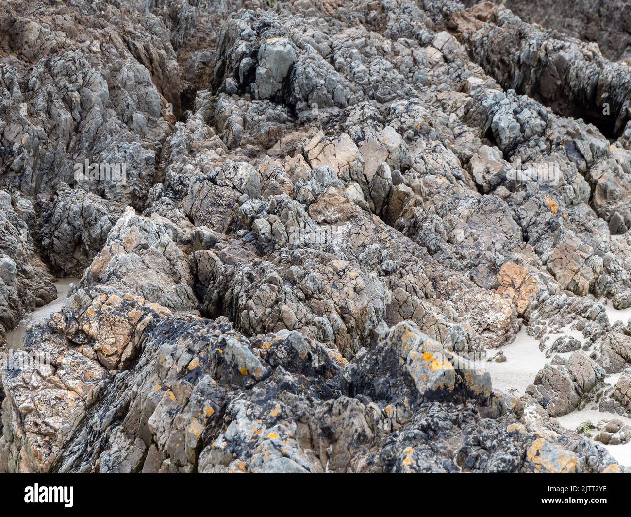 Beautiful rock deposits as a background. Stone layers close-up, full ...