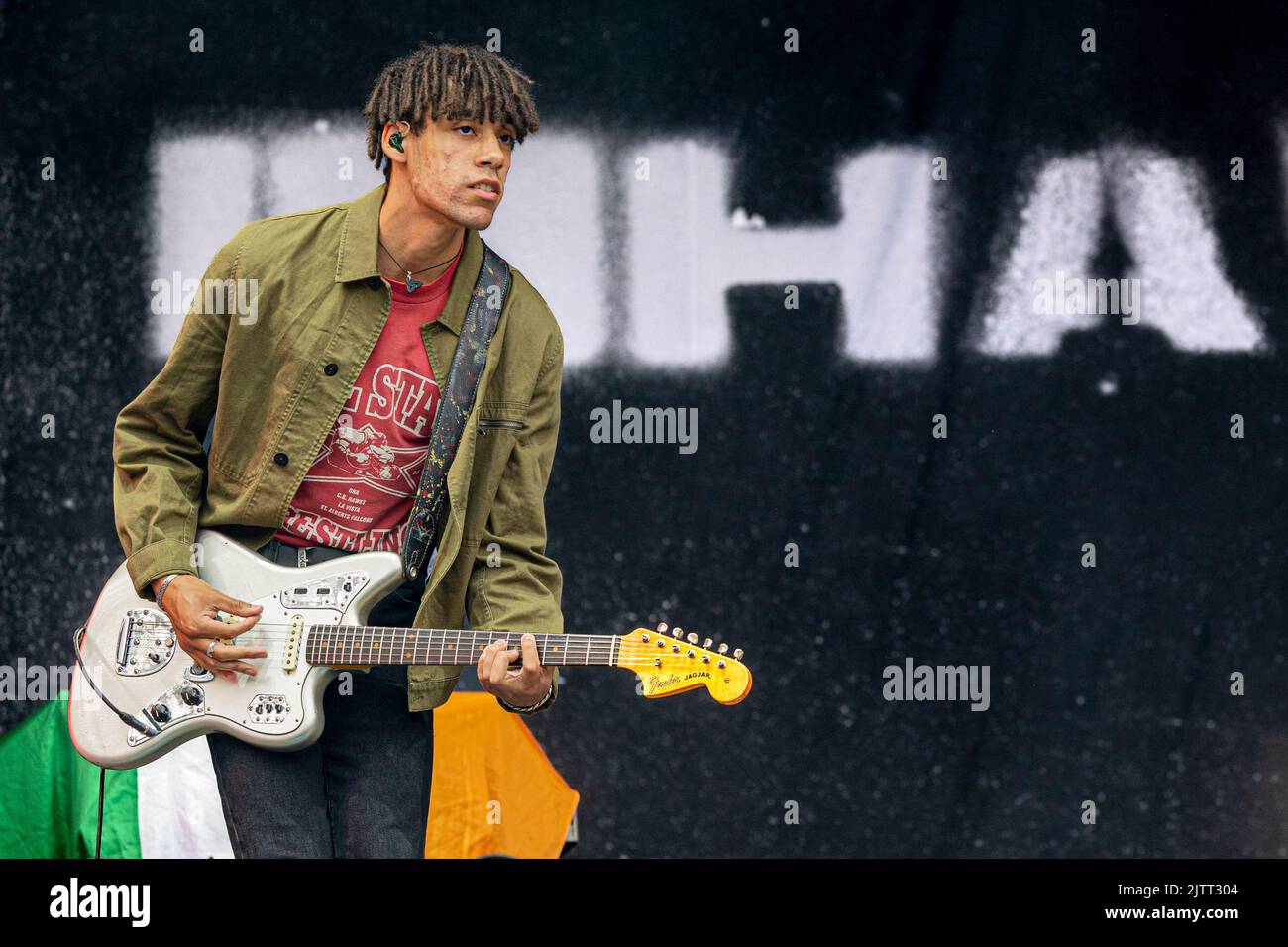 Saint-Cloud France 25 August 2022 Inhaler Bono Vox son singer band live ...