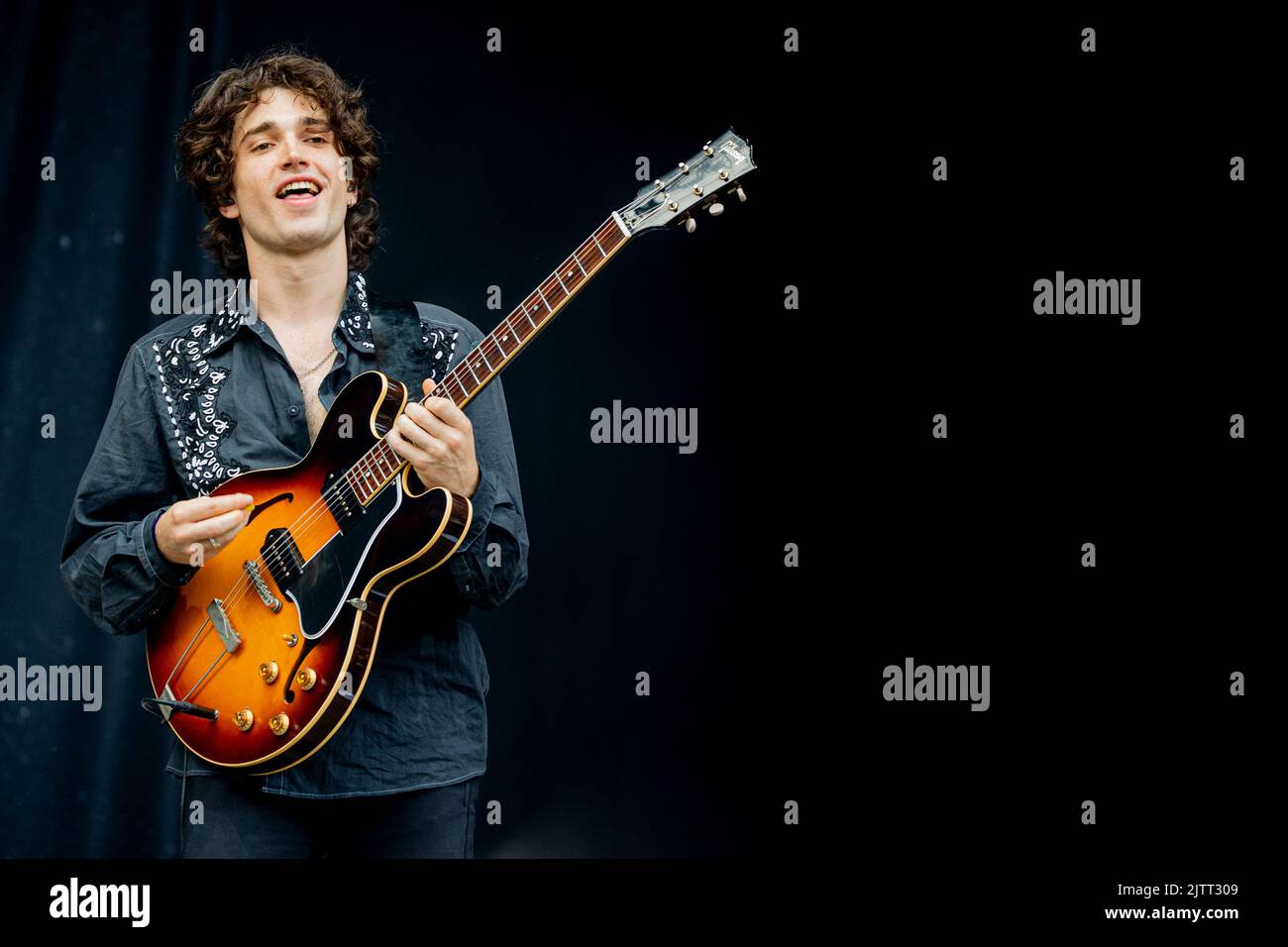 Saint-Cloud France 25 August 2022 Inhaler Bono Vox son singer band live ...