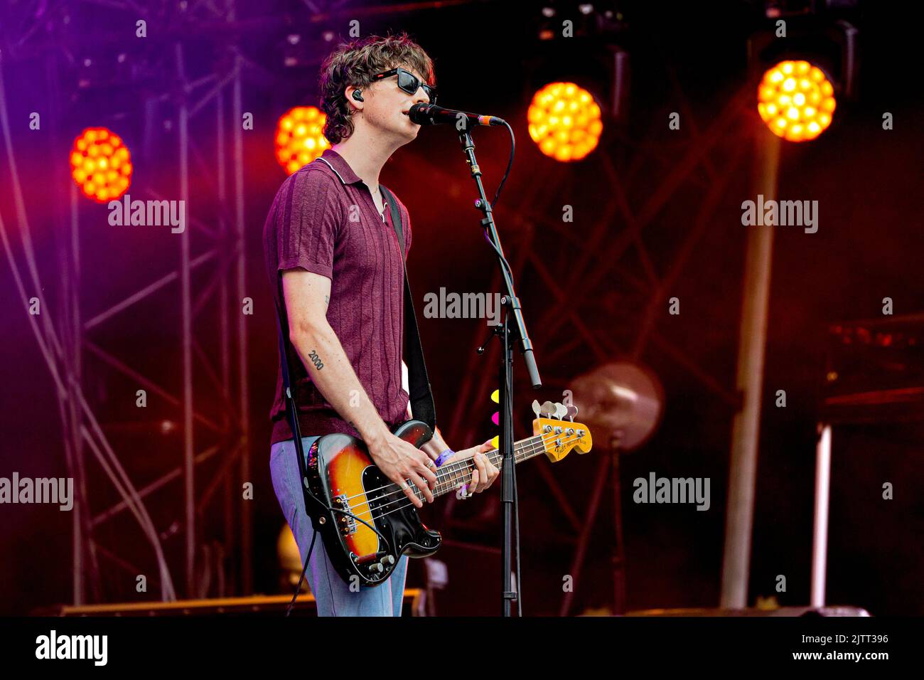 Saint-Cloud France 25 August 2022 Inhaler Bono Vox son singer band live ...