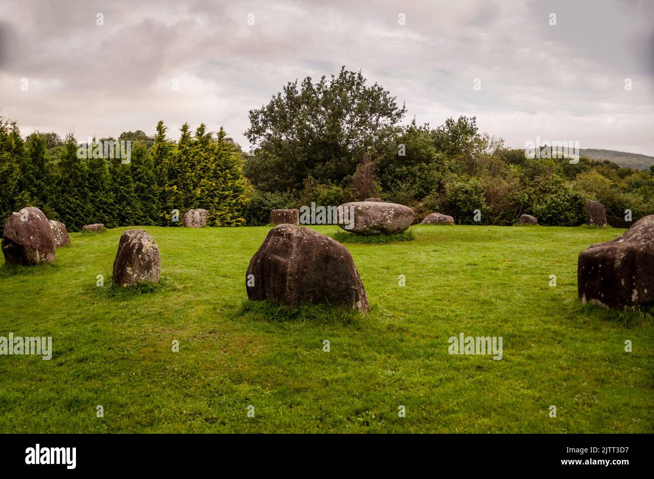 Bronze Age Kemmare Stone Circle in Kenmare, Ireland Stock Photo - Alamy