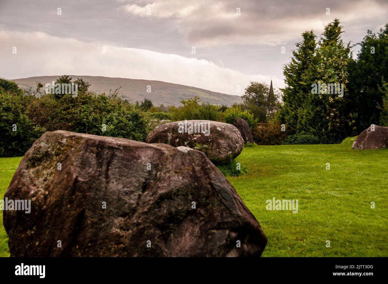 Kemmare Stone Circle in Kenmare, Ireland Stock Photo - Alamy