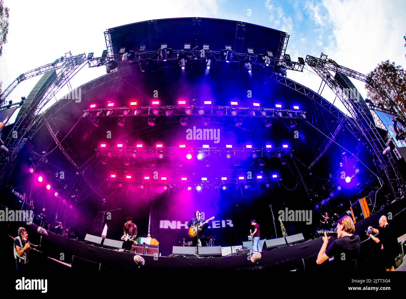 Saint-Cloud France 25 August 2022 Inhaler Bono Vox son singer band live ...