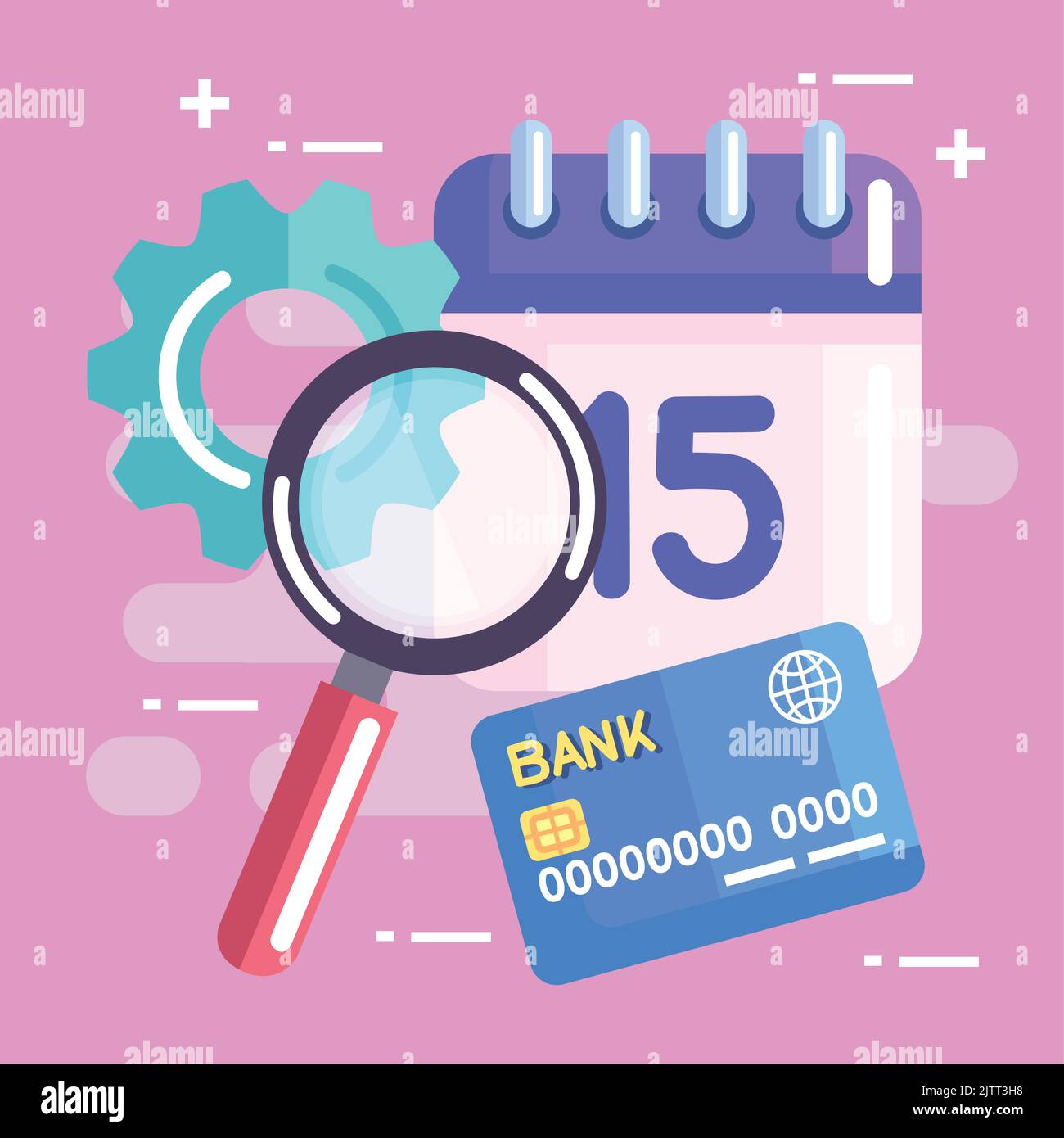 calendar and credit card Stock Vector Image & Art - Alamy