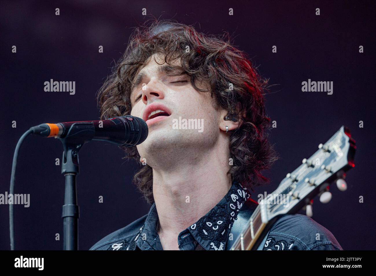 Saint-Cloud France 25 August 2022 Inhaler Bono Vox son singer band live ...