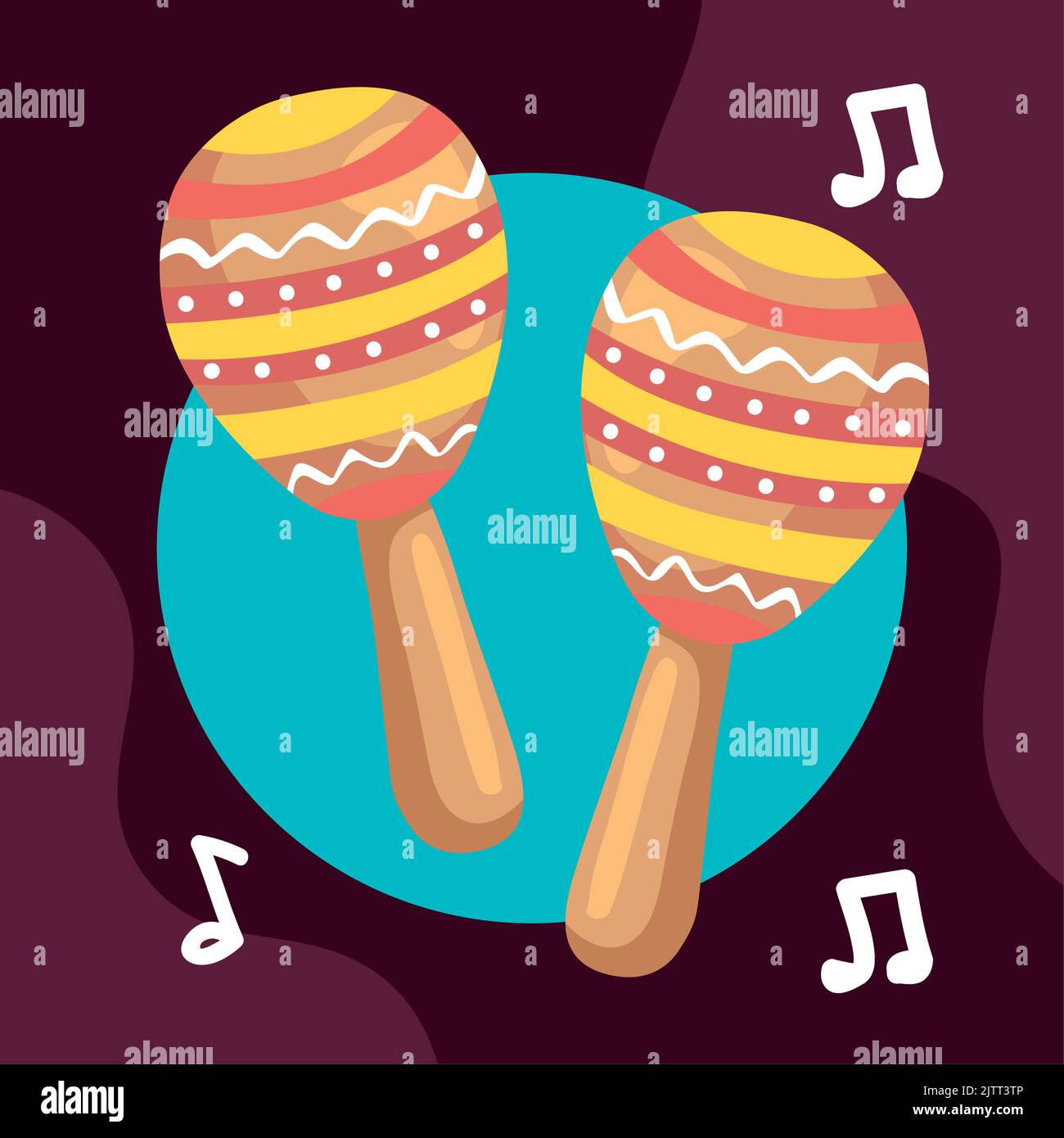 maracas and notes music festival Stock Vector Image & Art - Alamy