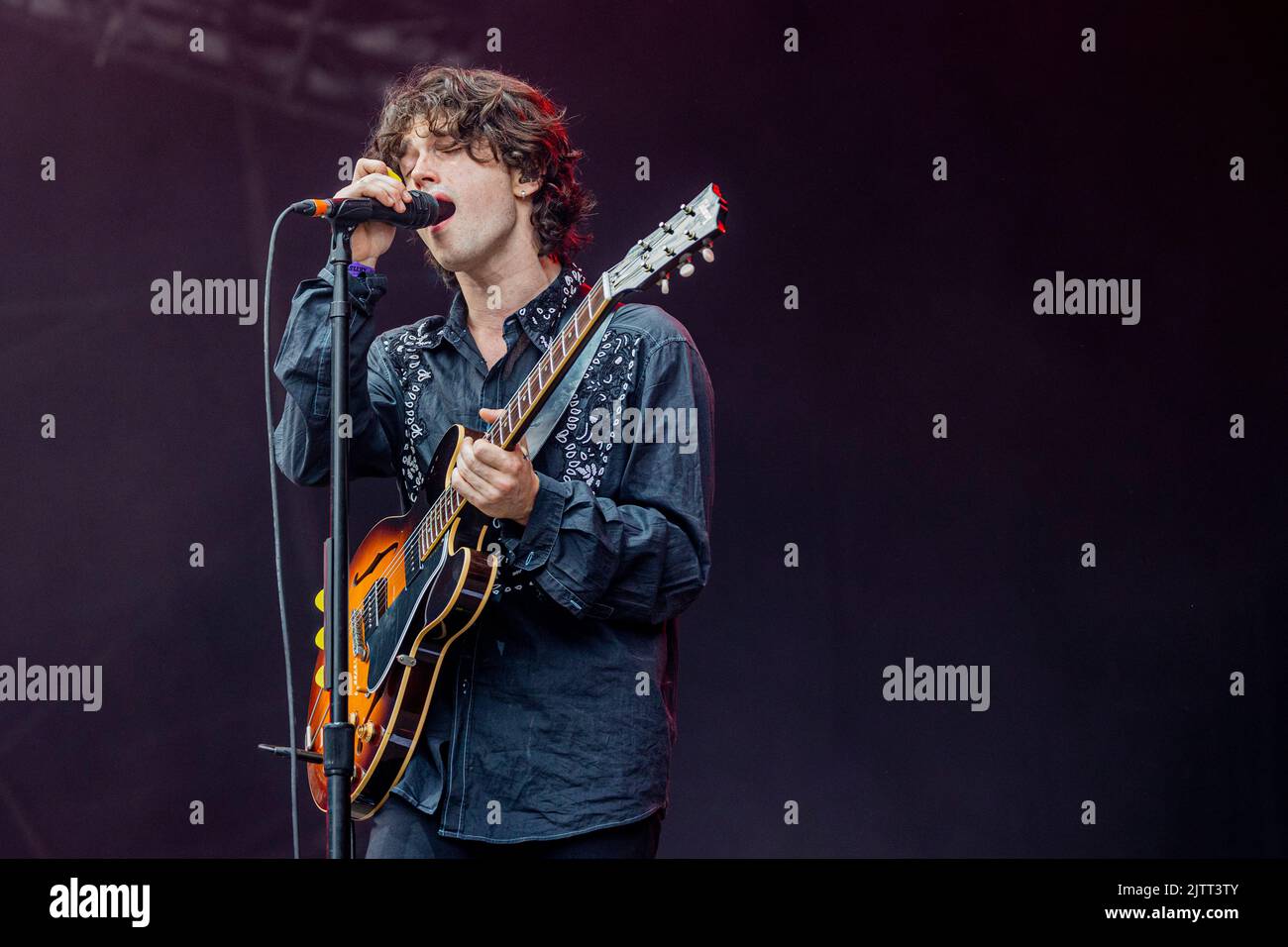 Saint-Cloud France 25 August 2022 Inhaler Bono Vox son singer band live ...